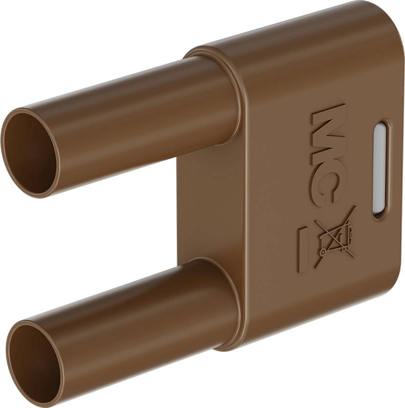 Staubli SKS-4N-19 spojni utikac smedja boja Pin-fi: 4 mm Udaljenost nozice: 19 mm