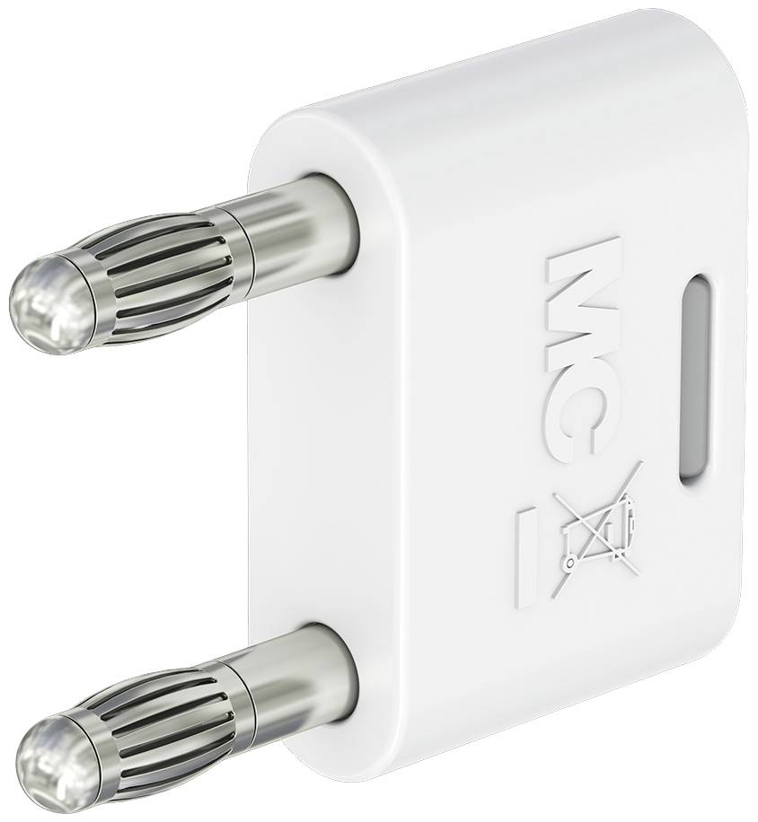Staubli KS-4N-19 spojni utikac belaPin-fi: 4 mm Udaljenost nozice: 19 mm