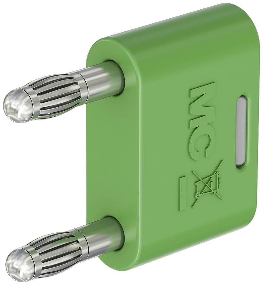 Staubli KS-4N-19 spojni utikac zelena Pin-fi: 4 mm Udaljenost nozice: 19 mm