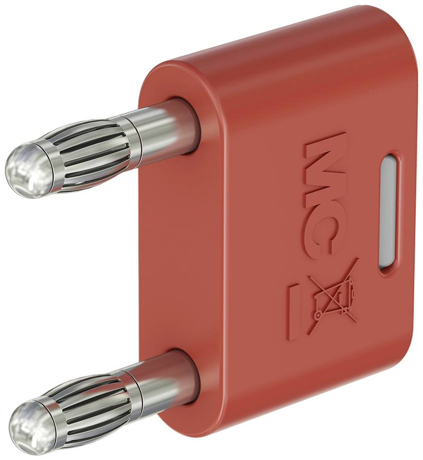 Staubli KS-4N-19 spojni utikac crvena Pin-fi: 4 mm Udaljenost nozice: 19 mm