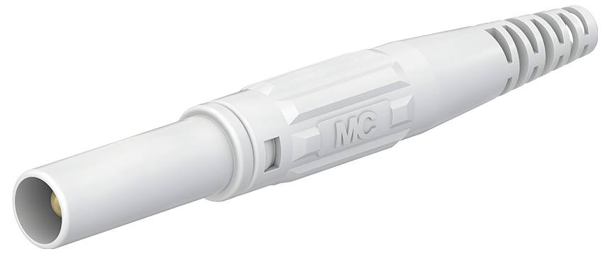 Staubli XL-410 laboratorijski muski konektor ravni muski konektor Pin-fi: 4 mm bela