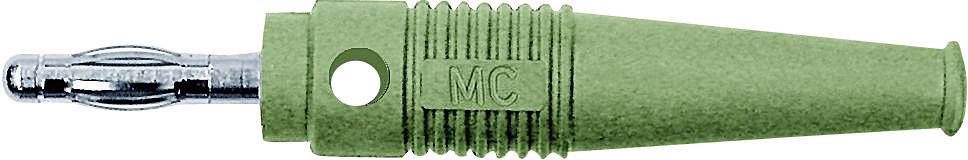 Staubli L-41Q lamelarni utikac ravni muski konektor Pin-fi: 4 mm zelena