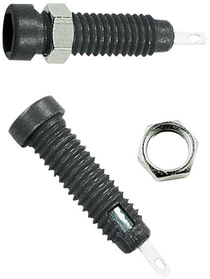 Staubli LB2-IF laboratorijski zenski konektor zenski konektor, vertikalna ugradnja Pin-fi: 2 mm crna