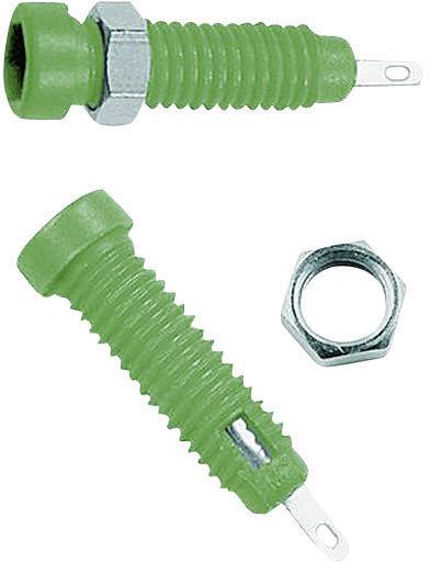 Staubli LB2-IF laboratorijski zenski konektor zenski konektor, vertikalna ugradnja Pin-fi: 2 mm zelena