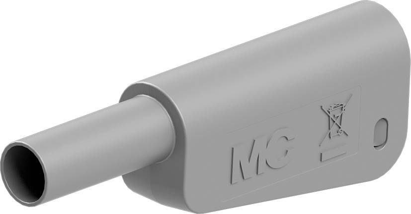Staubli SLM-4A-46 sigurnosni lamelarni muski konektor utikac Pin-fi: 4 mm siva