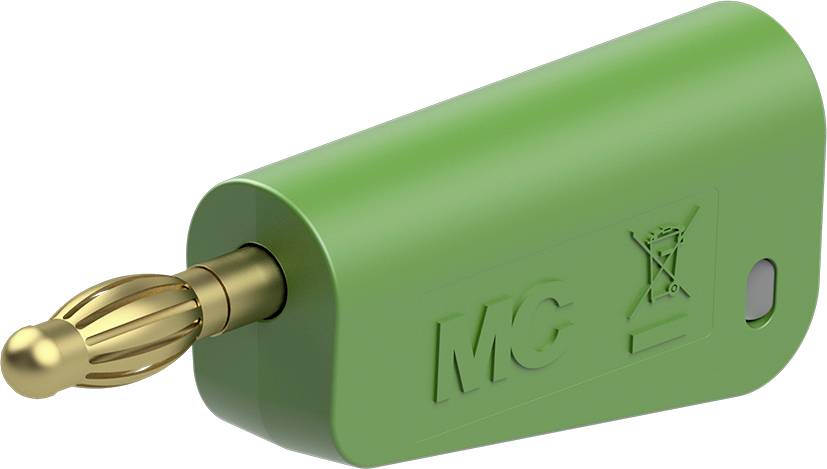 Staubli LM-4A-39 lamelarni utikac utikac Pin-fi: 4 mm zelena