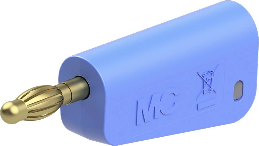 Staubli LQ-4A-30 laboratorijski muski konektor utikac Pin-fi: 4 mm plava boja