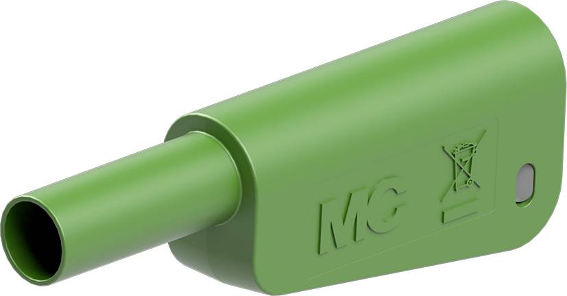 Staubli SLQ-4N-46 sigurnosni lamelarni muski konektor utikac Pin-fi: 4 mm zelena