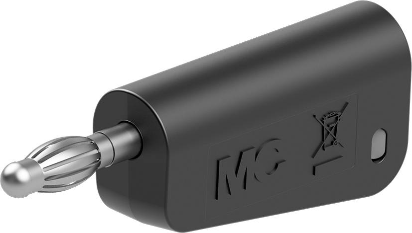 Staubli LQ-4N-30 laboratorijski muski konektor utikac Pin-fi: 4 mm crna