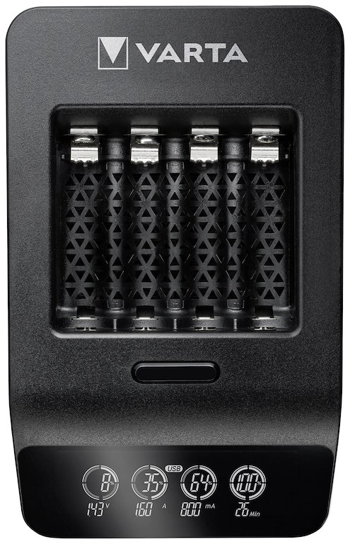 Varta LCD Smart Charger+ 4x 56706 punjac okruglih stanica nikalj-metal-hidridni micro (AAA), mangan (AA)