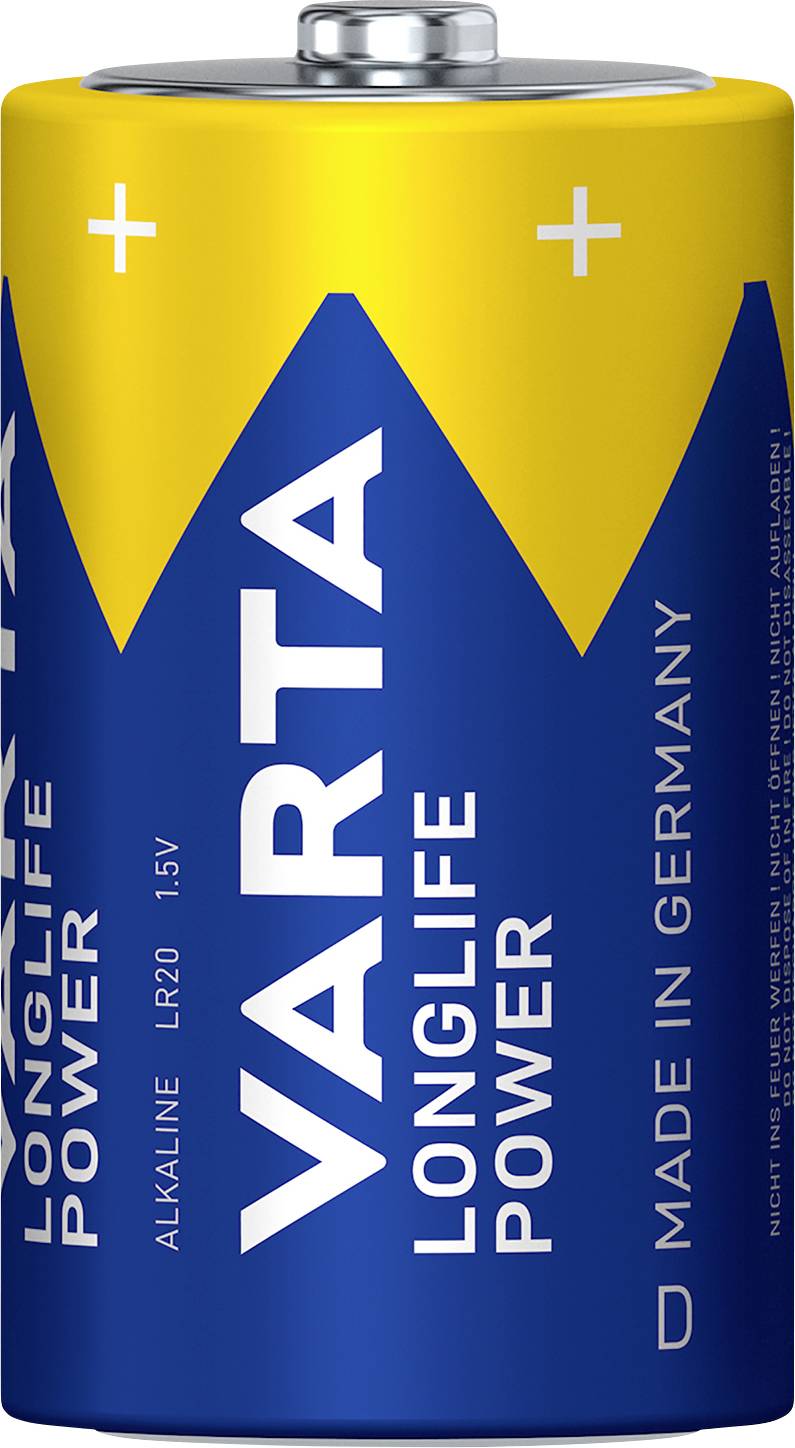 Varta Longlife Power D mono (l) baterija alkalno-manganov 15800 mAh 1.5 V 20x