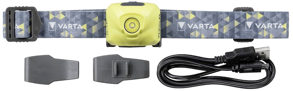 Varta Outd.Sp. Ultralight H30R lime LED lampa za glavu pogon na punjivu bateriju 100 lm 18631201401