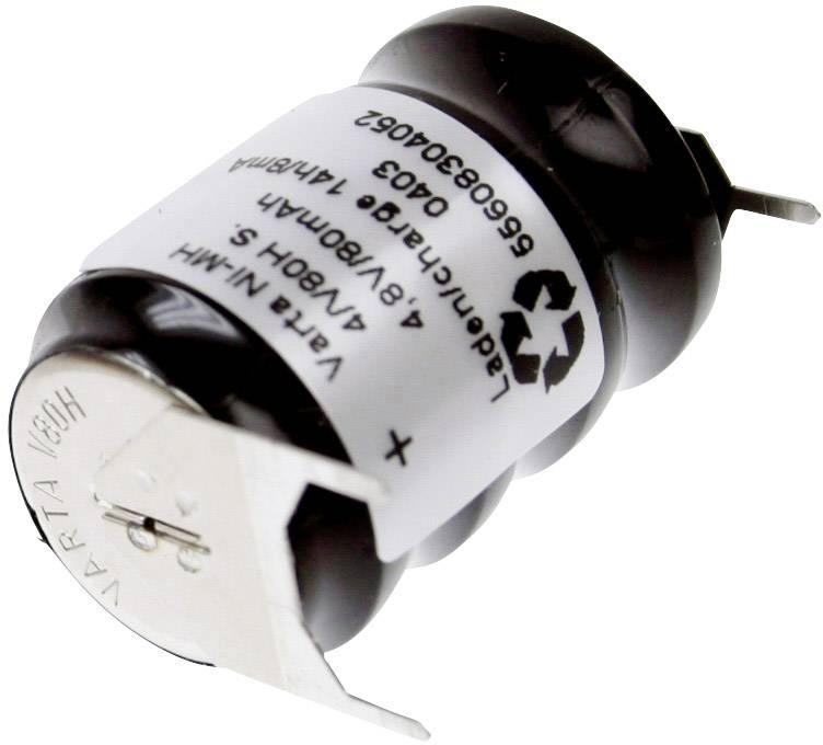 Varta V4/80H-SLF ++/- okrugli akumulator 80H NiMH 80 mAh 4.8 V