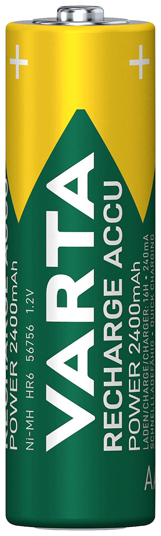Varta RECH.AC.Power AA2400mAh Bli 2 mangan (AA) akumulator NiMH 2400 mAh 1.2 V 2x