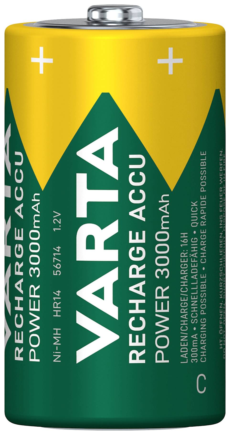 Varta RECH.AC.Power C3000mAh BLI2 baby (c) akumulator NiMH 3000 mAh 1.2 V 2x