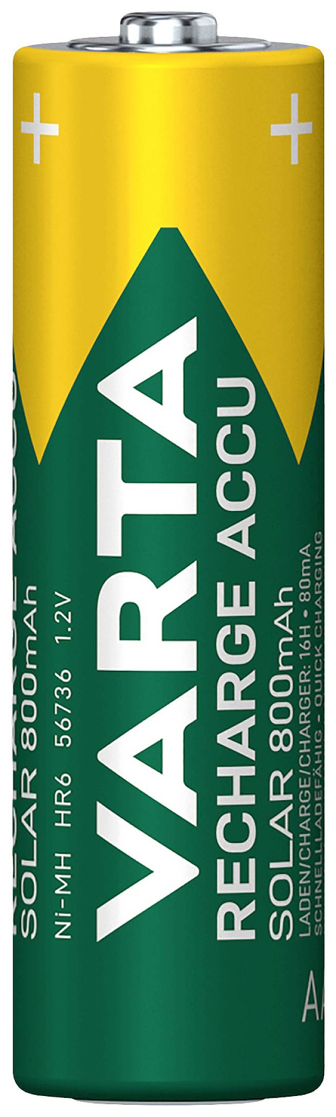 Varta RECH.AC.Solar AA800mAh BLI2 mangan (AA) akumulator NiMH 800 mAh 1.2 V 2x