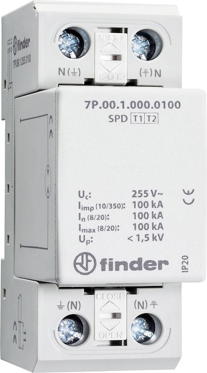 Finder 7P.09.1.255.0100 7P.09.1.255.0100 Odvodnik prenapona Zastita od prenapona za: razvodni orman