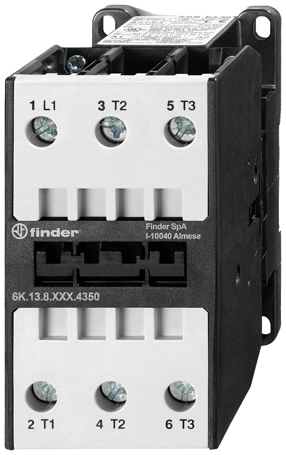 Industrijski kontaktor za montaznu sinu, 3 NO kontakta 50 A (400 V – AC 3), 22 kV, kalem 24 V AC Finder 6K.13.8.024.4350 industrijski relej 3 NO kontakta 22 kV 24 V/AC 50 A