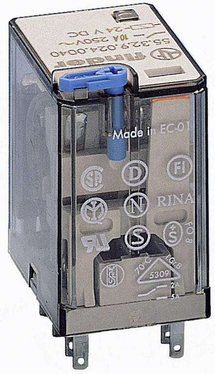 Finder 55.32.9.024.0090 uticni relej 24 V/DC 10 A 2 kom. 10 kom.