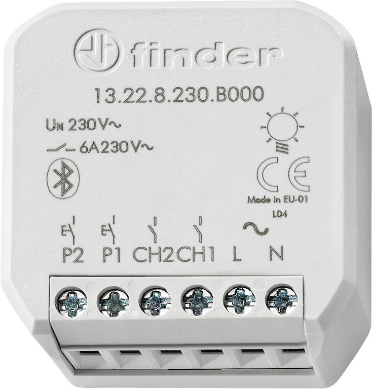 13.22.8.230.B000 Finder IESLI 2-kanalni preklopni aktuator sivi