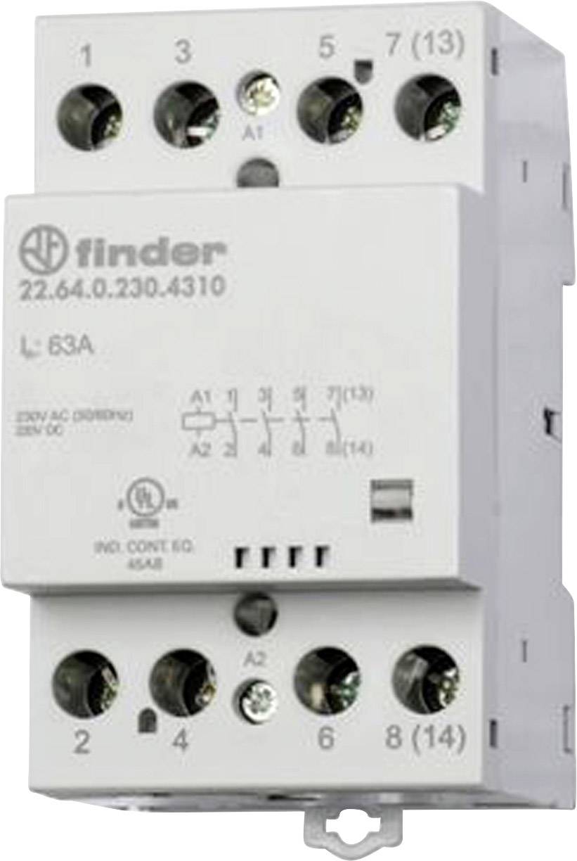 Finder 22.64.0.230.4717 instalacioni kontaktor 3 NO, 1 NC 230 V/AC, 240 V/AC