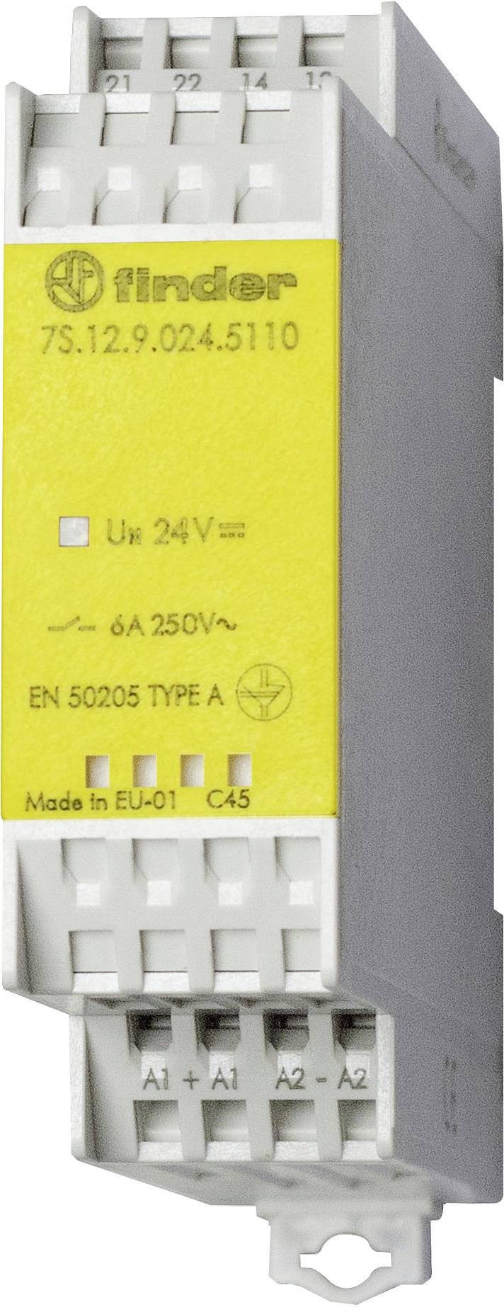 Finder 7S.12.8.230.5110 relej Preklopna struja (maks.): 6 A 1 NC, 1 NO
