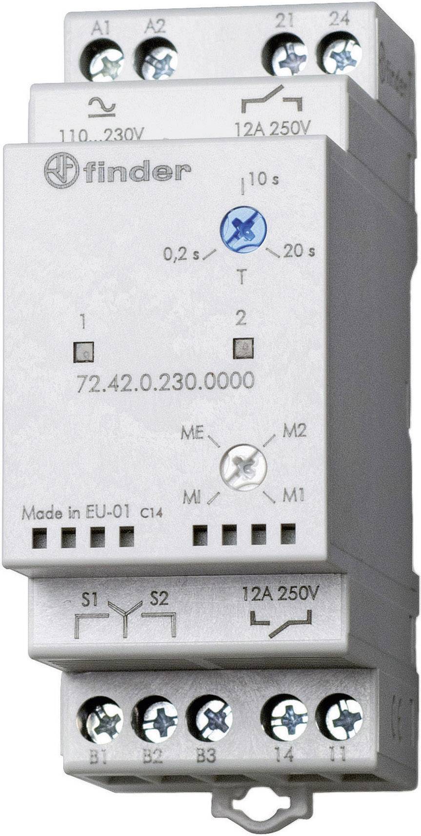 Finder 72.42.0.024.0000 sklopni relej 24 V/DC, 24 V/AC 20 A 1 zatvarač