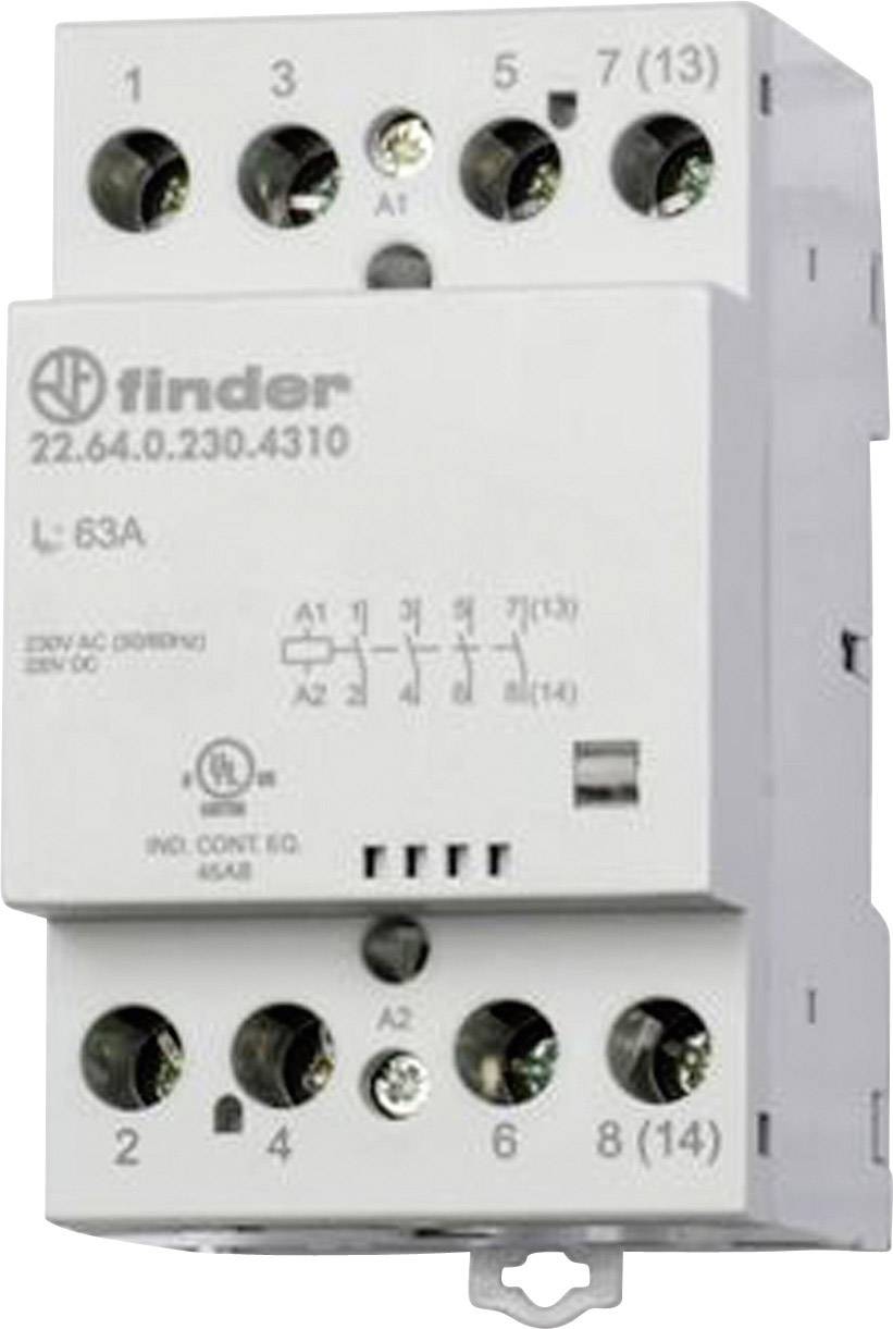 Finder 22.64.0.230.4310 kontaktor 4 NO 230 V/DC, 230 V/AC 63 A
