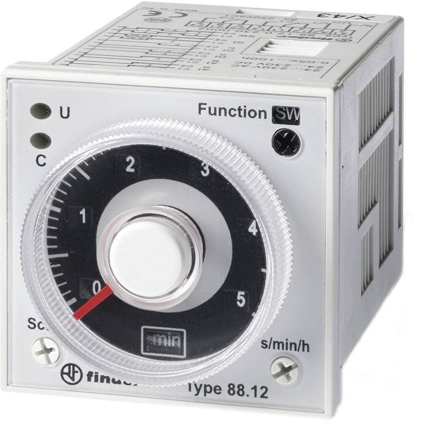 Finder 88.12.0.230.0002 88.12.0.230.0002 multifunkcionalni vremenski relej Vremenski opseg: 0,05 s – 100 h 2 ukljucenja