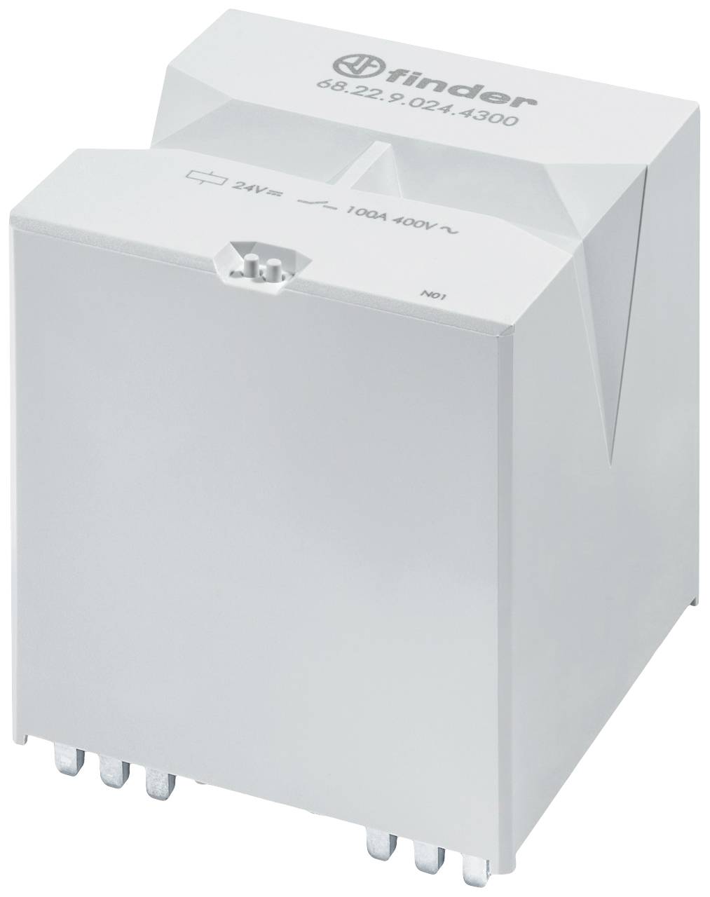 PCB relej visokih performansi sa 2 NO kontakta za upotrebu u pretvaracima ili stanicama za punjenje, mak. stalna struja 100 A, napon zavojnice 24 V DC Finder 68.22.9.024.4300 relej velike snage za...