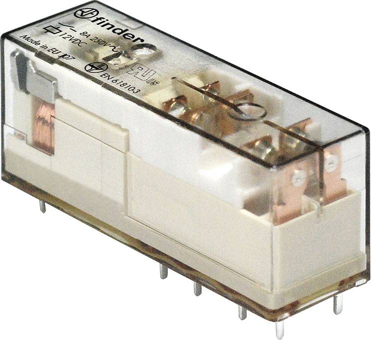 Finder 50.14.9.012.4310 relej za štampanu pločicu 12 V/DC 8 A 1 otvarač, 3 zatvarač