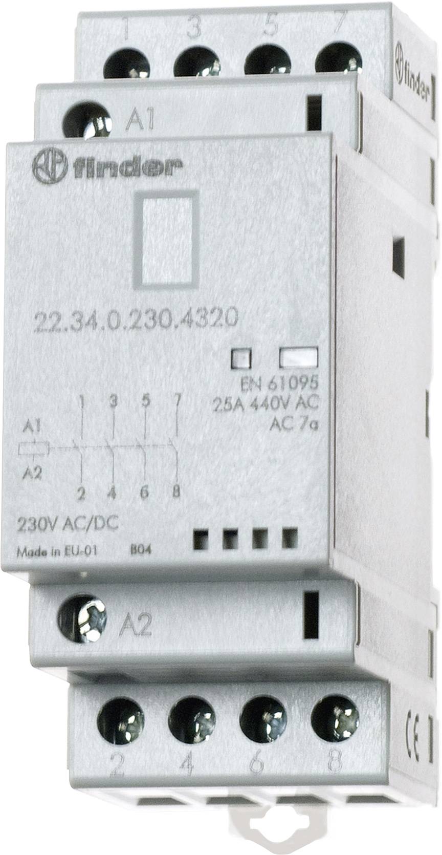 Finder 22.34.0.024.4620 instalacioni kontaktor 2 NC, 2 NO 250 V/AC, 440 V/AC