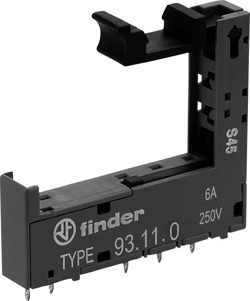 Finder 93.11.0 podnožje releja otisak profilna šina crna (pak. 10 kom)