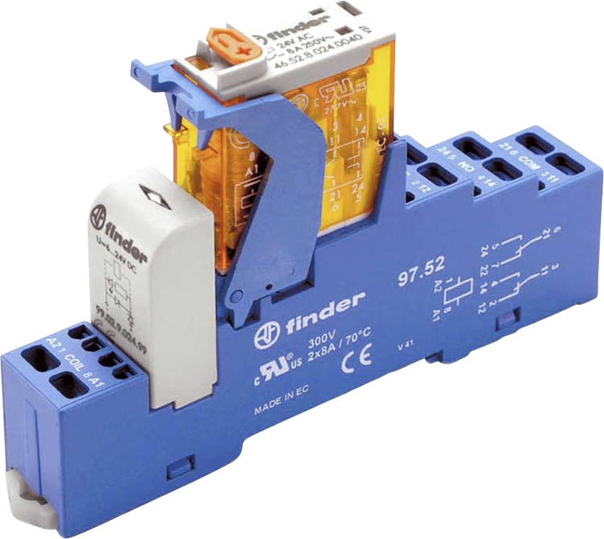 Finder 4C.52.8.230.0062 spojni relej 230 V/AC 8 A 2 prekidac