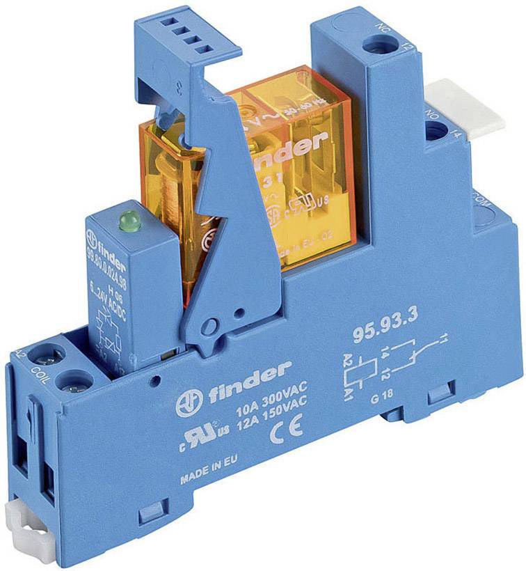 Finder 49.31.8.230.0060 relejni modul Nazivni napon: 230 V/AC 1 prekidac
