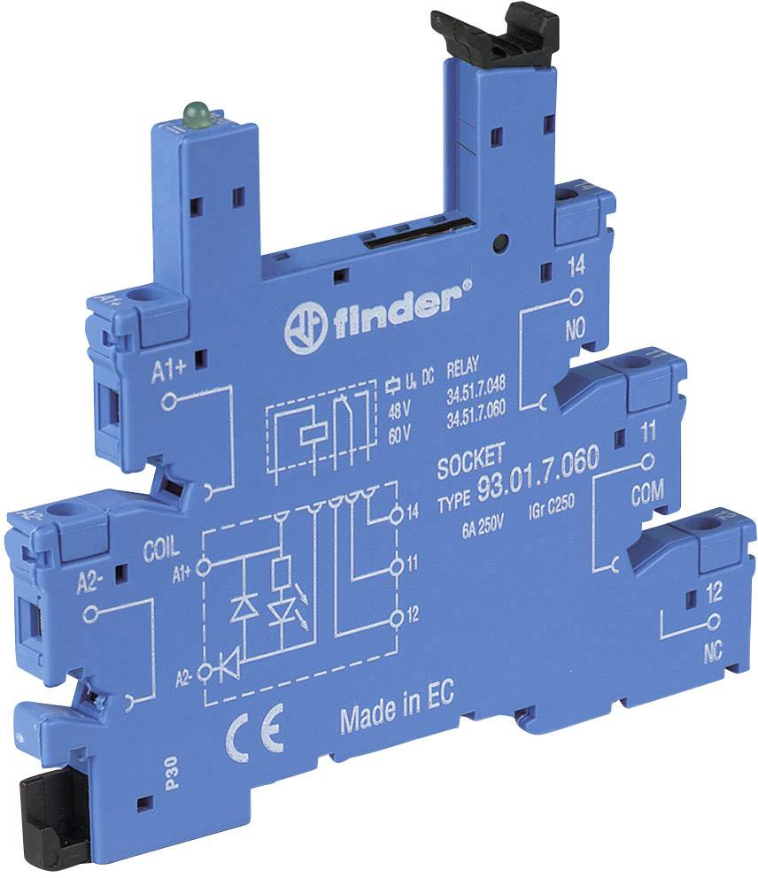 Finder 93.01.3.240 podnožje releja serija 34 vijčana stezaljka profilna šina 88 mm