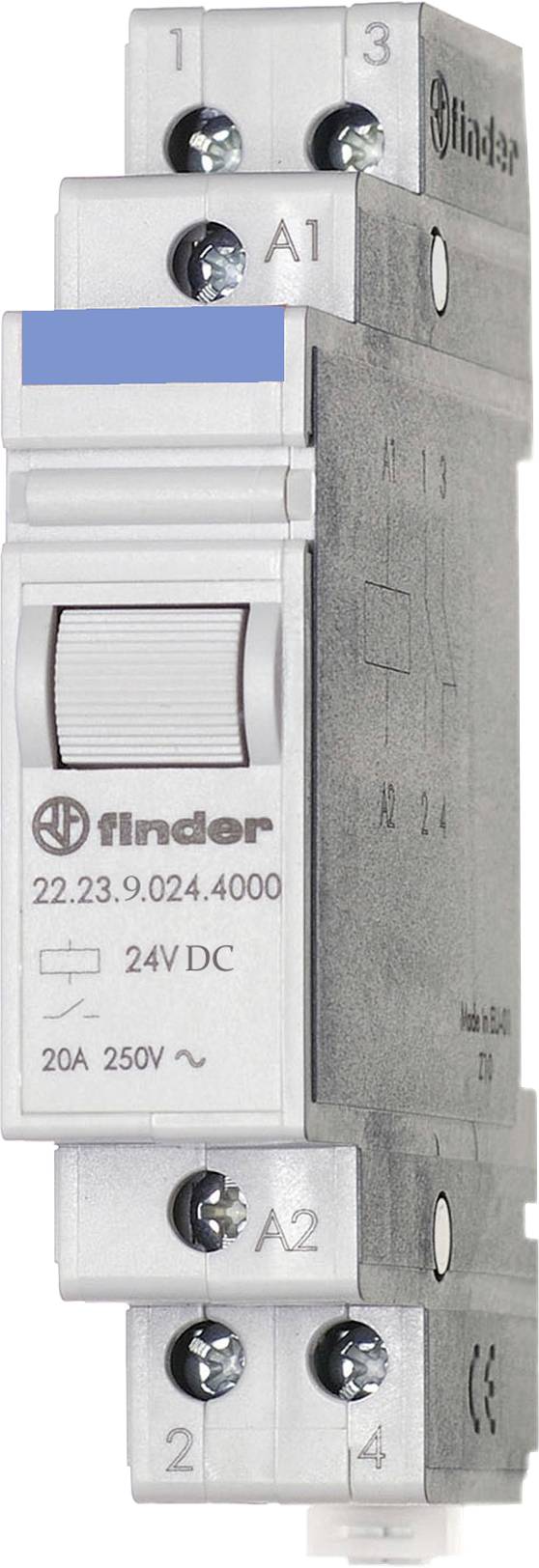 Finder 22.23.9.048.4000 industrijski relej Preklopna struja (maks.): 20 A 1 NC, 1 NO