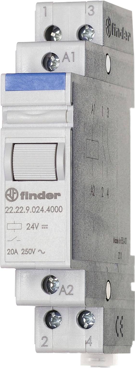 Finder 22.22.9.048.4000 industrijski relej Preklopna struja (maks.): 20 A 2 NO