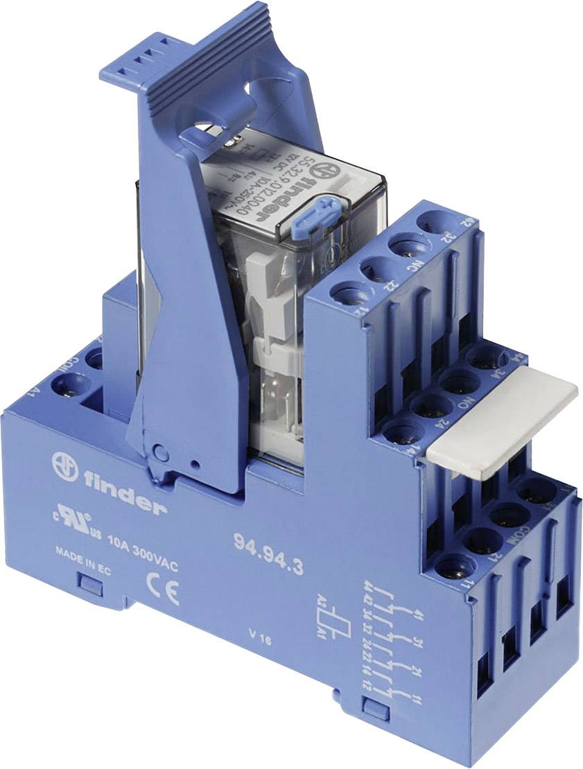 Finder 59.34.9.024.0050 relejni modul Nazivni napon: 24 V/DC Uklopna struja (maks.): 7 A 4 kom.