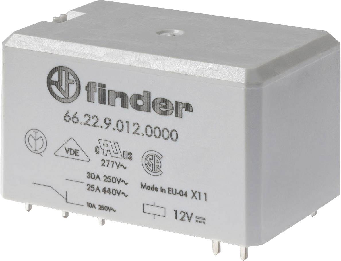 Finder 66.22.9.024.0000 PCB relej 24 V/DC 25 A 2 prekidac