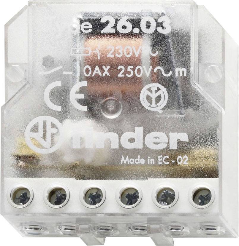 Finder 26.03.8.048.0000 impulsni prekidač 48 V/AC 10 A 1 otvarač, 1 zatvarač