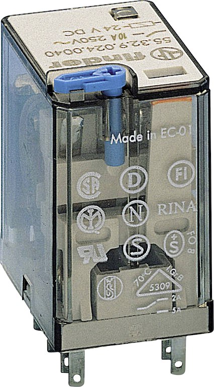 Finder 55.32.9.110.0080 uticni relej 110 V/DC 10 A 2 prekidac