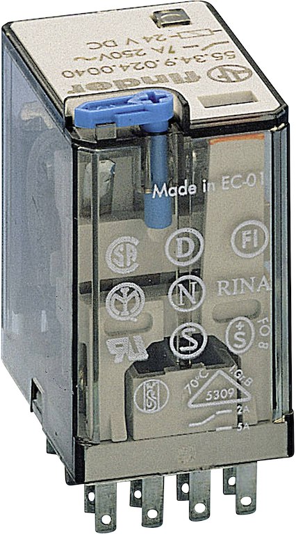 Finder 55.34.9.024.0074 uticni relej 24 V/DC 7 A 4 prekidac