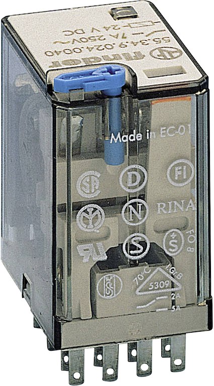 Finder 55.34.9.024.0070 uticni relej 24 V/DC 7 A 4 prekidac