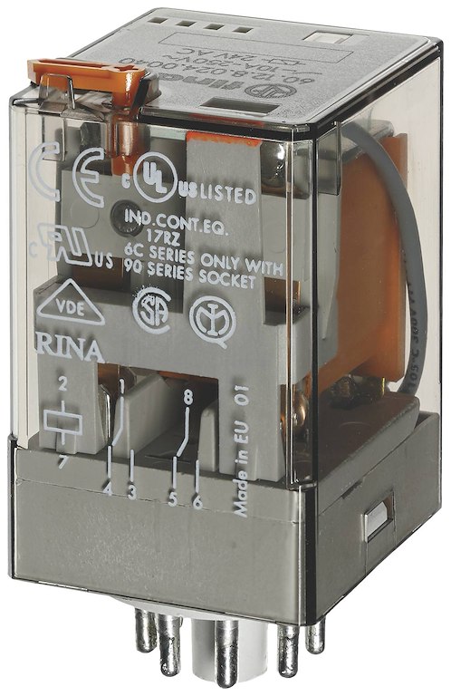 Finder 60.12.9.012.0040 uticni relej 12 V/DC 10 A 2 prekidac