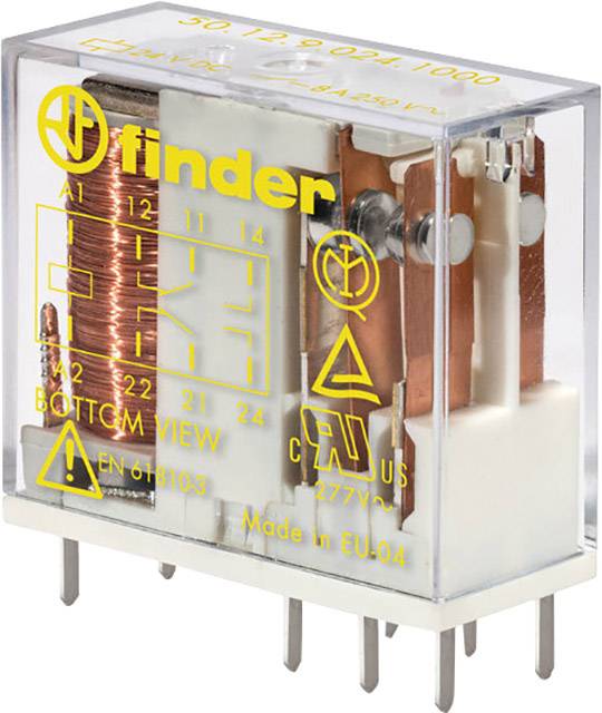 Finder 50.12.9.012.1000 PCB relej 12 V/DC 8 A 2 prekidac