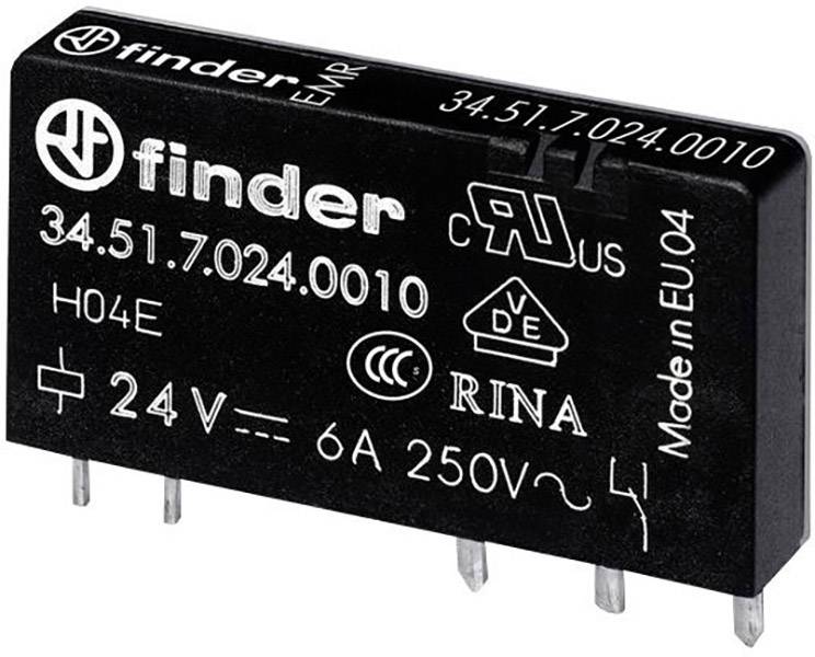 Finder 34.51.7.060.5010 PCB relej 60 V/DC 6 A 1 promena