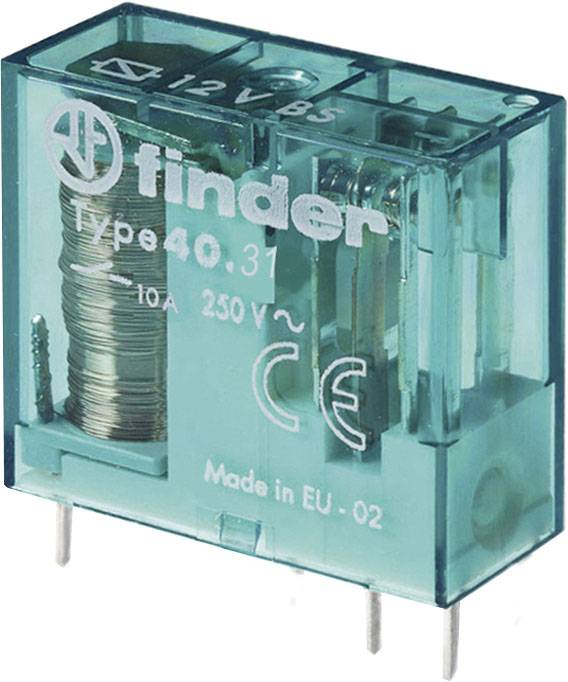 Finder 40.31.6.012.0000 PCB relej 12 V/AC, 12 V/DC 10 A 1 promena