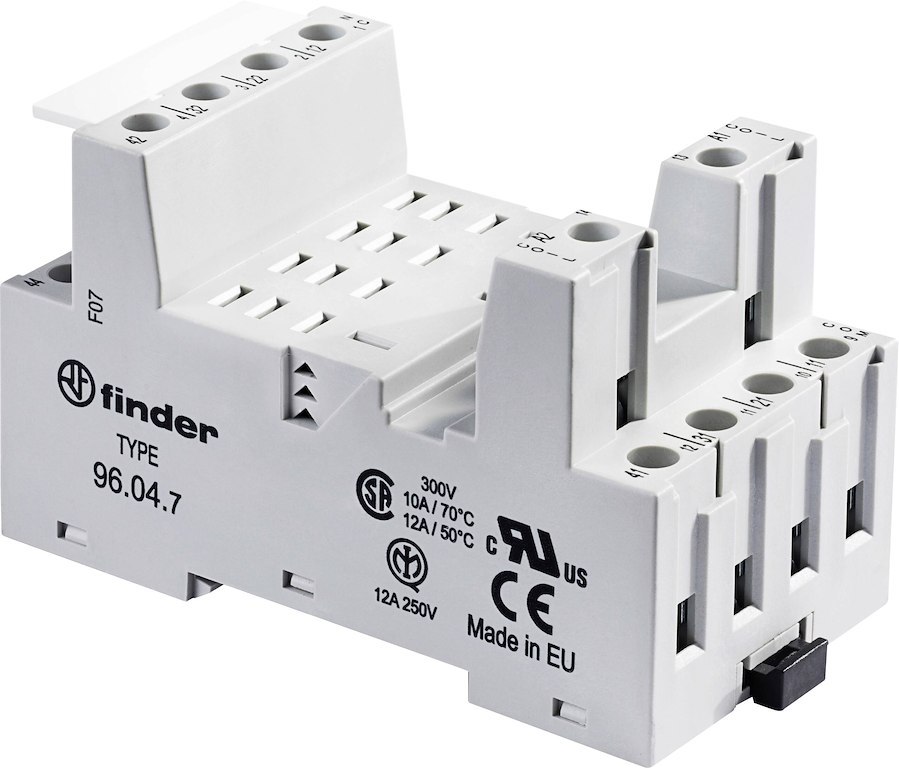 Baza releja Finder 96.04.7 (D k s k V) 48,2 k 43,4 k 82,5 mm