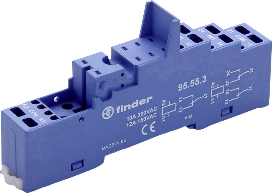 Finder 95.55.3 podnožje releja opruga profilna šina 95,6 mm